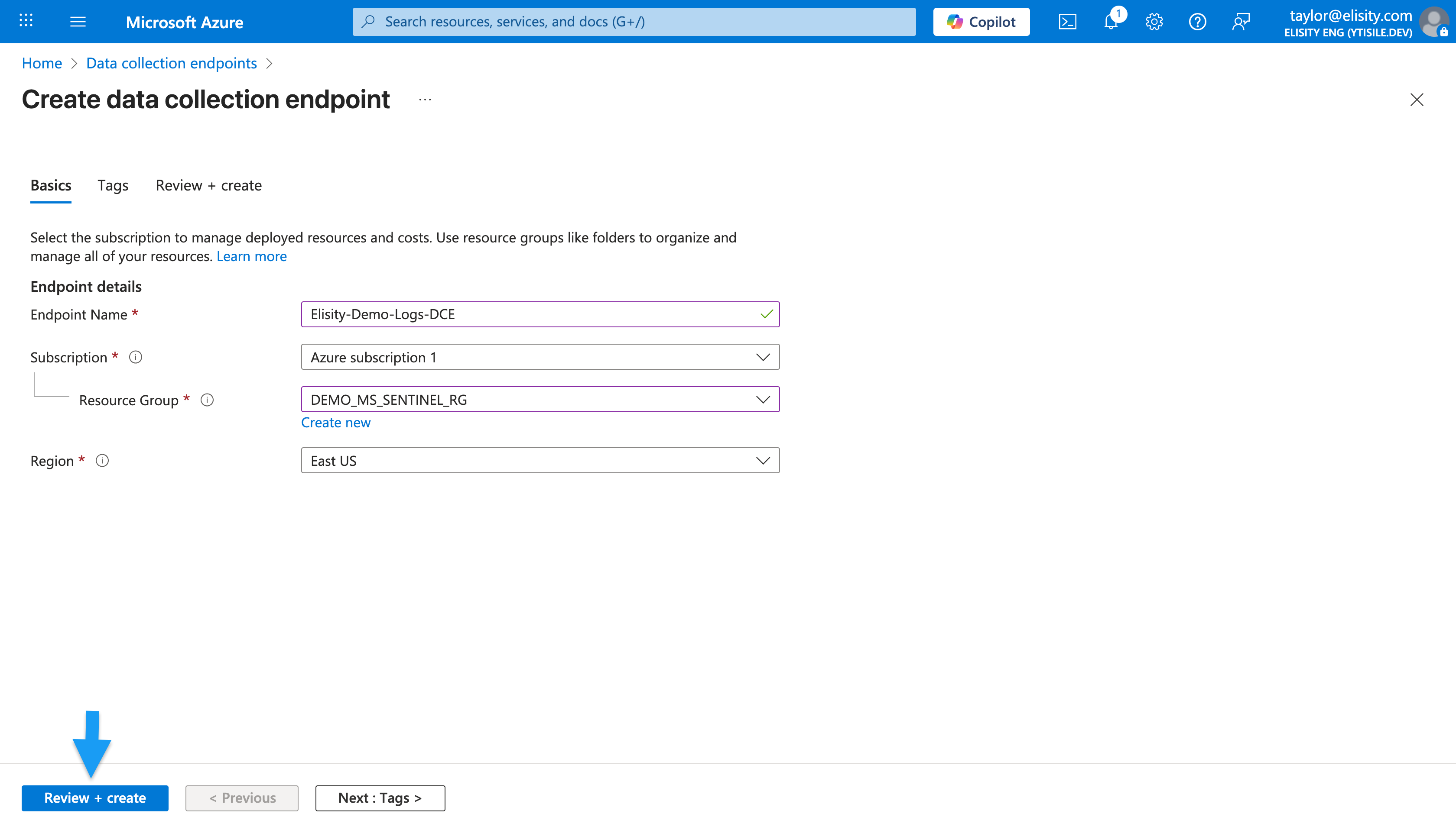 Connect Microsoft Sentinel (Logging) – Elisity