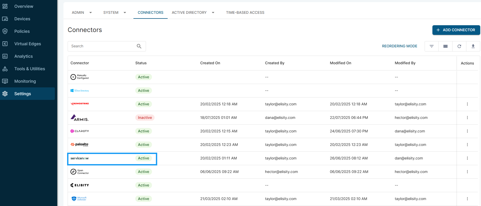 Connect ServiceNow CMDB – Elisity